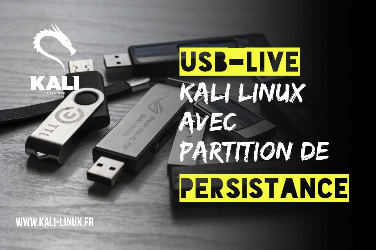 USB Live Kali Linux avec partition de persistance (depuis un système ...